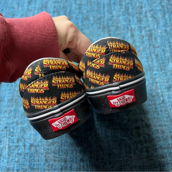 Vans | Shoes | Rare Vans X Stranger Things Custom Slip On Sneakers ...